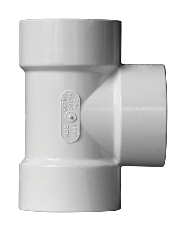 NDS 3 in. Hub x 3 in. Dia. Hub PVC Straight Tee - Walmart.com