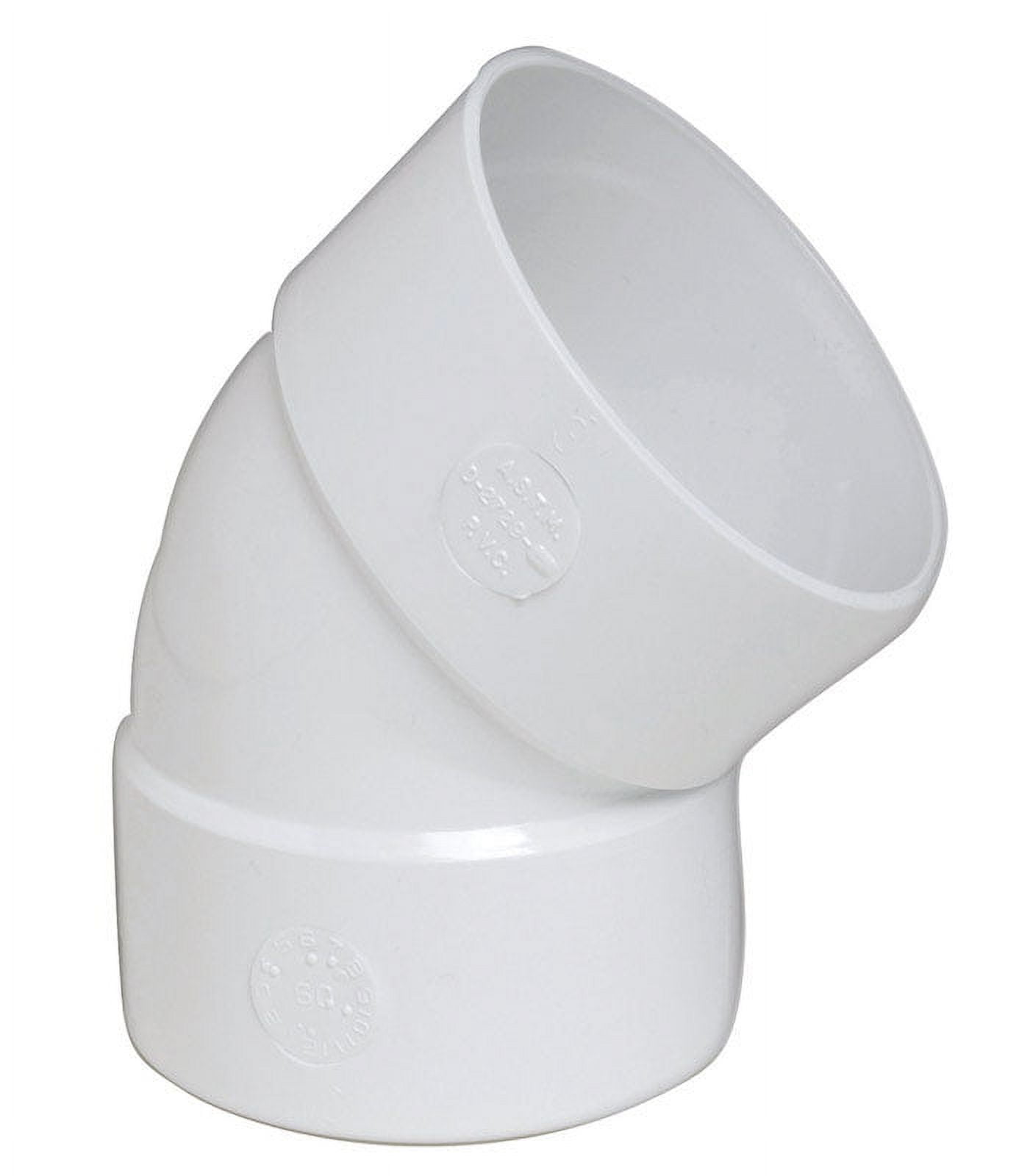 NDS 6P03 Elbow Schedule 35 6" Hub each X 6" D Hub PVC - Walmart.com