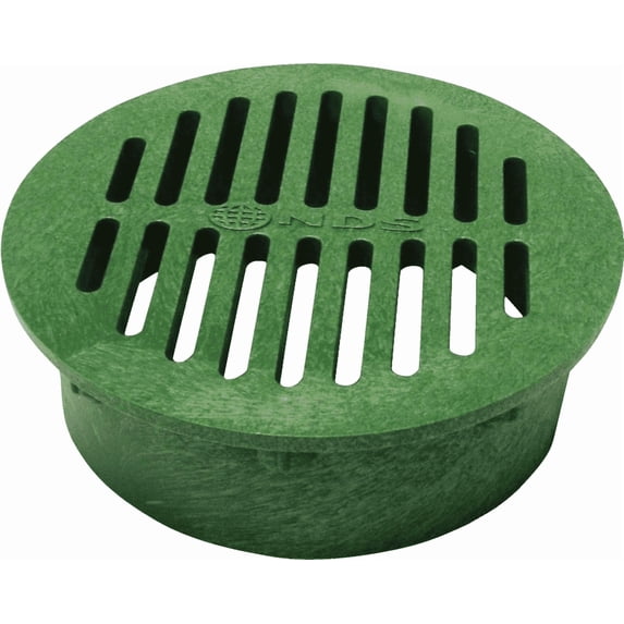 NDS 8 In. Green Round Grate - Single Pack — Residential Use, Standard ...