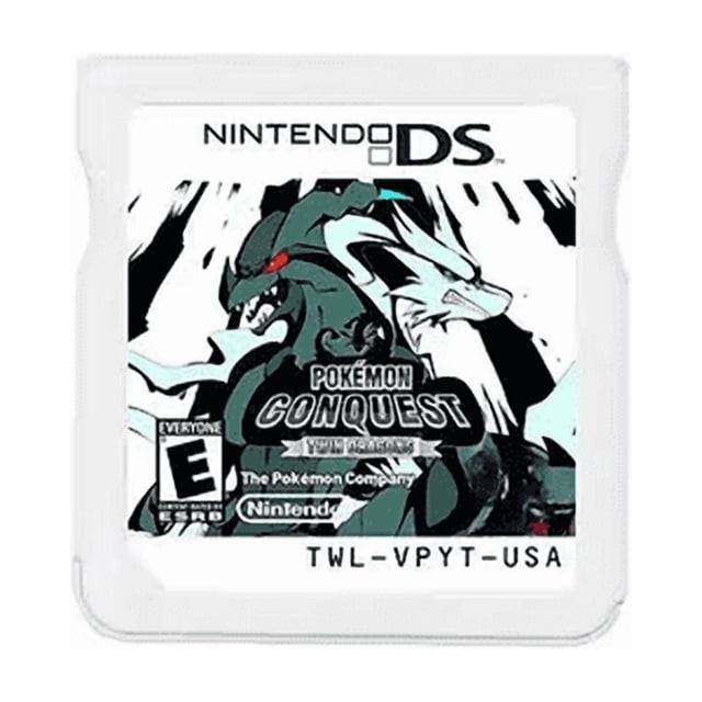NDS Games Cartridge Pokem Conquest Twin Dragons Video Games Card US ...