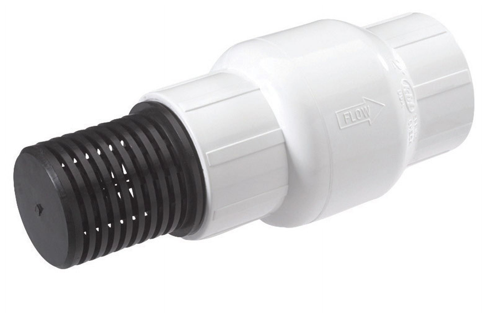 NDS KBI 1-1/2 In. PVC Spring Check Valve-Foot Valve 1001-15FV - Walmart.com