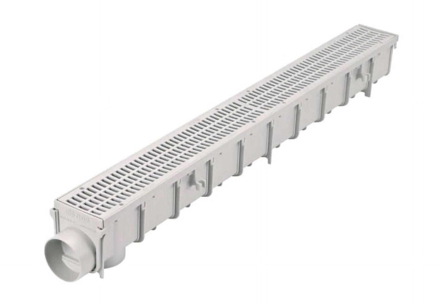NDS Pro Series 3 in. x 40 in. Plastic Channel Drain Kit with Grate ...