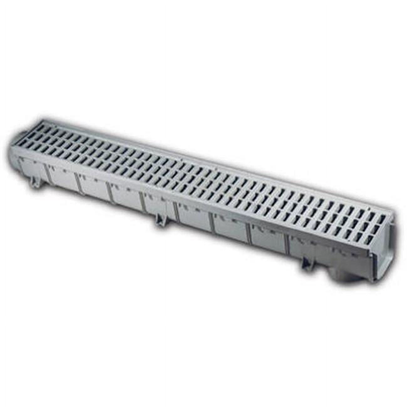 NDS Pro Series 39-1/2 in. Gray Rectangle Polyethylene Channel Grate and ...
