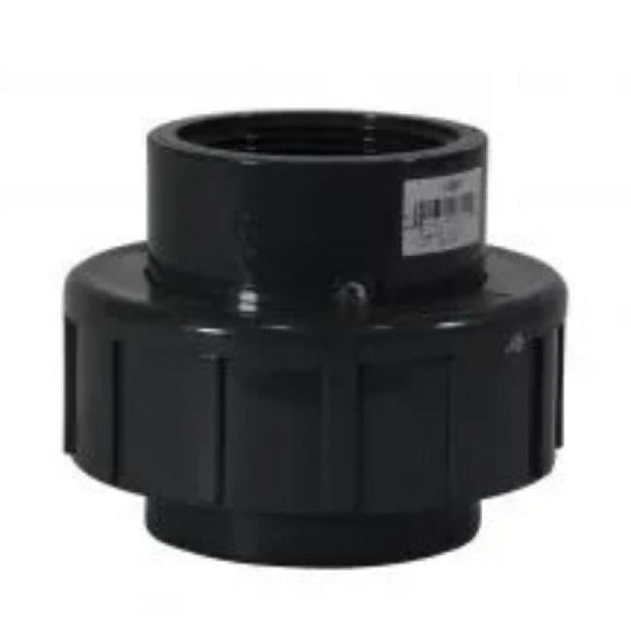 NDS U-2500-T 2.5 in. PVC Schedule 80 Union Threaded Pipes, Gray ...