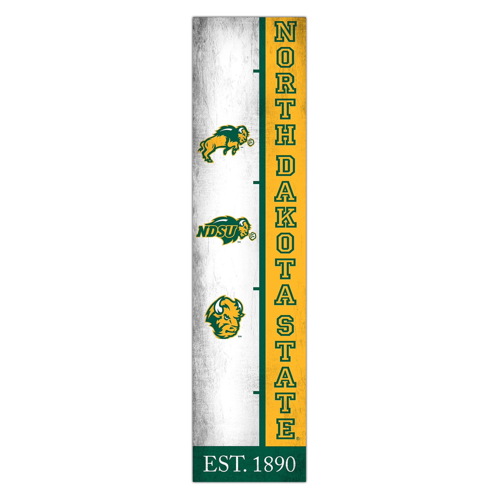 NDSU Bison 6" x 24" Progression Wood Sign - Walmart.com