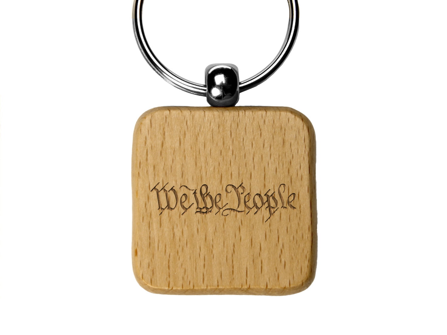 Wood Keychain Custom USA Engravings by NDZ Performance, Square We The ...