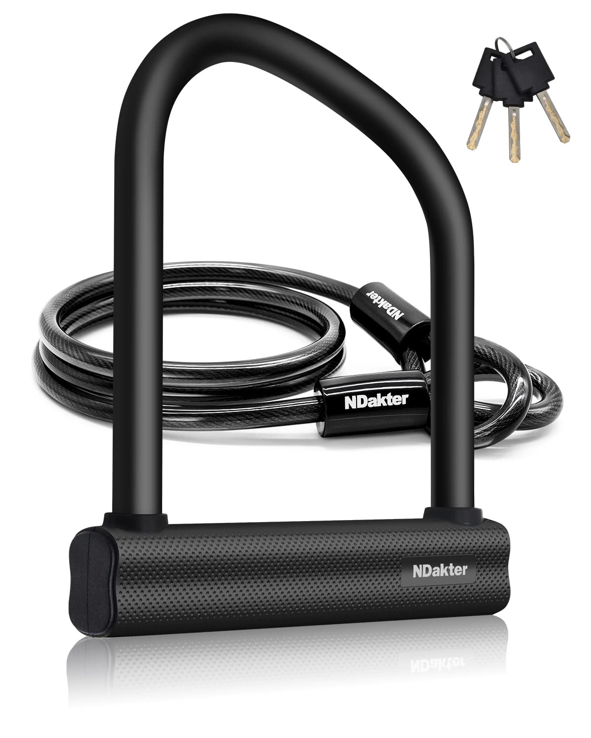 NDakter Bike Locks Heavy Duty Anti Theft, Bicycle U Lock for Ebike ...
