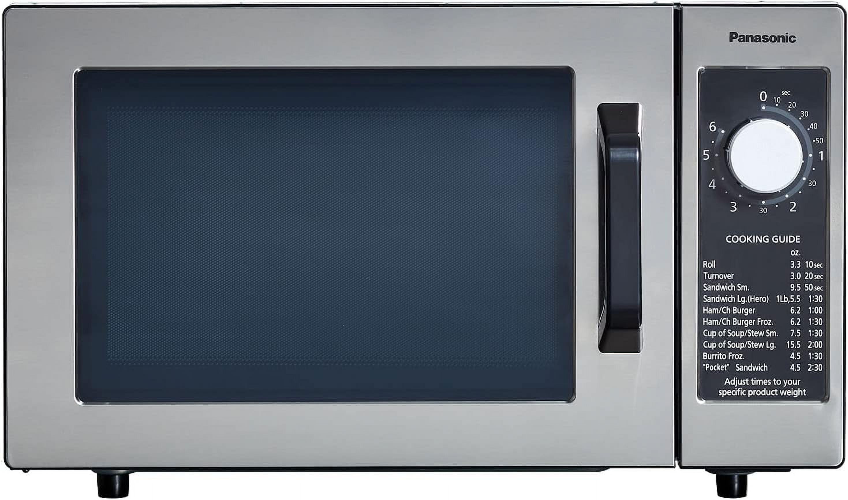 NE-1025F Compact Light-Duty Commercial Microwave Countertop Oven with 6 ...