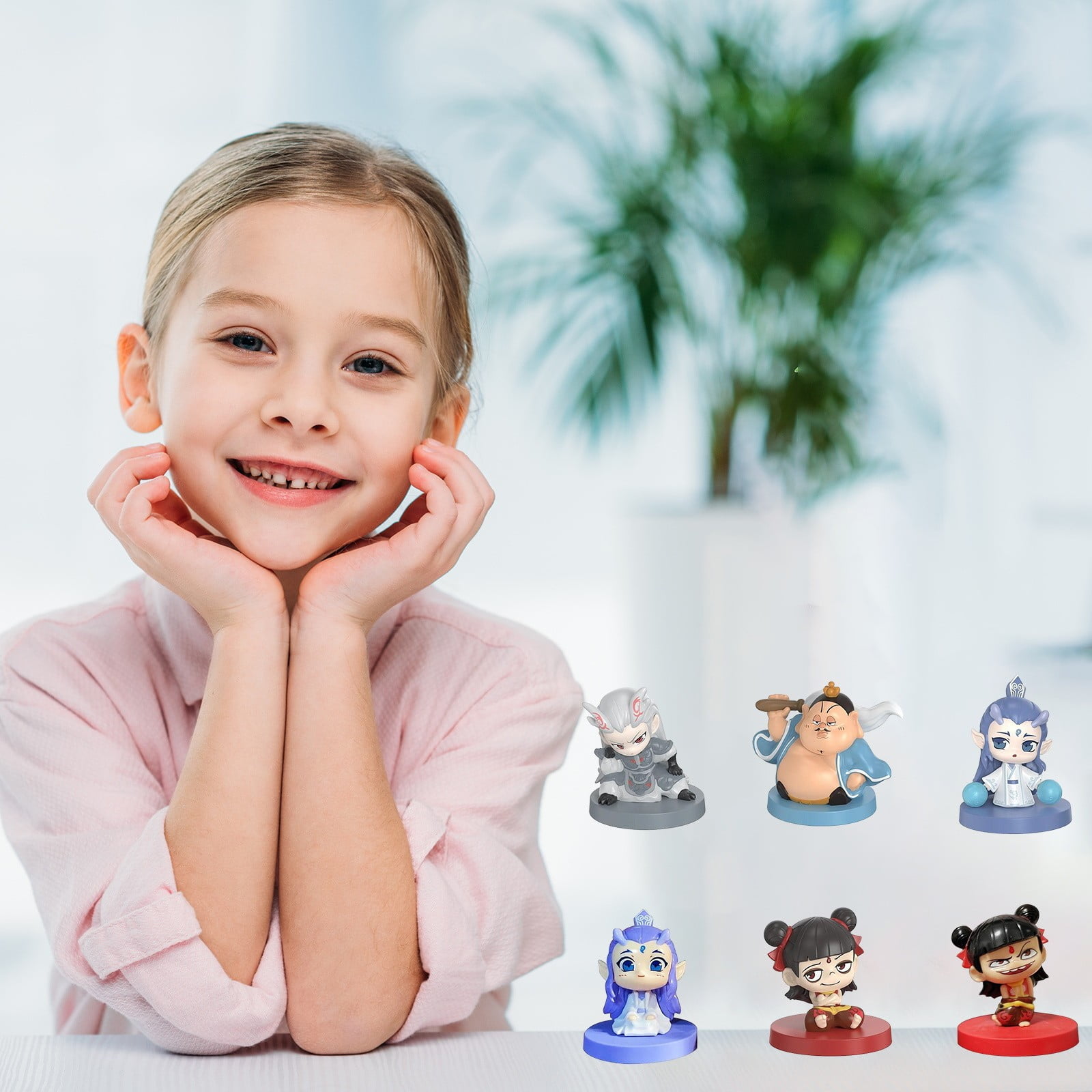 NE ZHA 2 Action Figures Toys, 8" Q Version Of Nezha's Magic Child ...