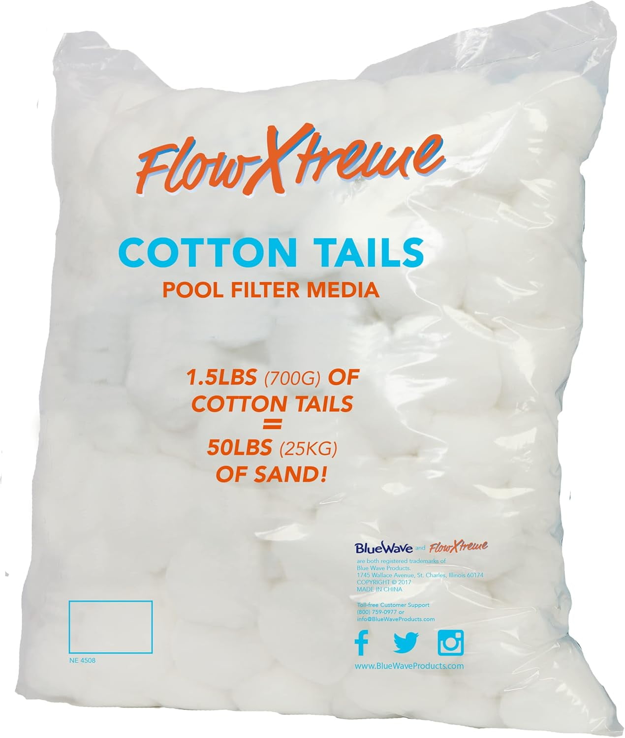 NE4512 Cotton Tails Filter Media 1.5-lbs Box (Replaces 50-lbs Sand ...