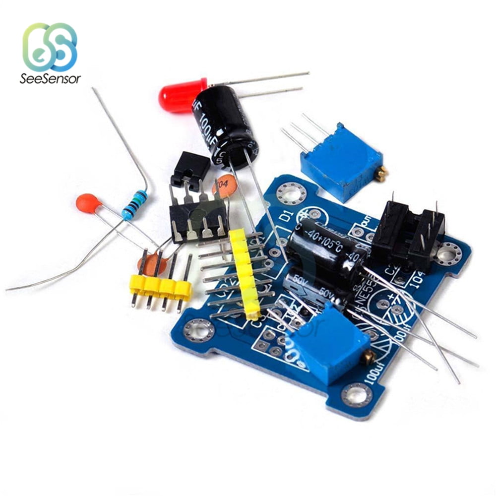 NE555 Frequency Duty Pulse Generator Cycle Square Wave Rectangular Wave ...