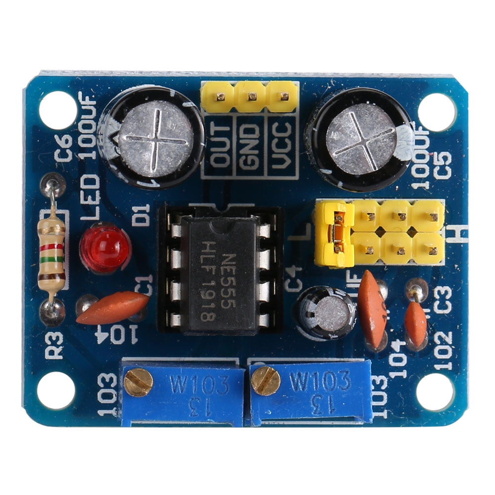 NE555 Pulse Frequency Generator Adjustable Duty Cycle Signal Generator ...