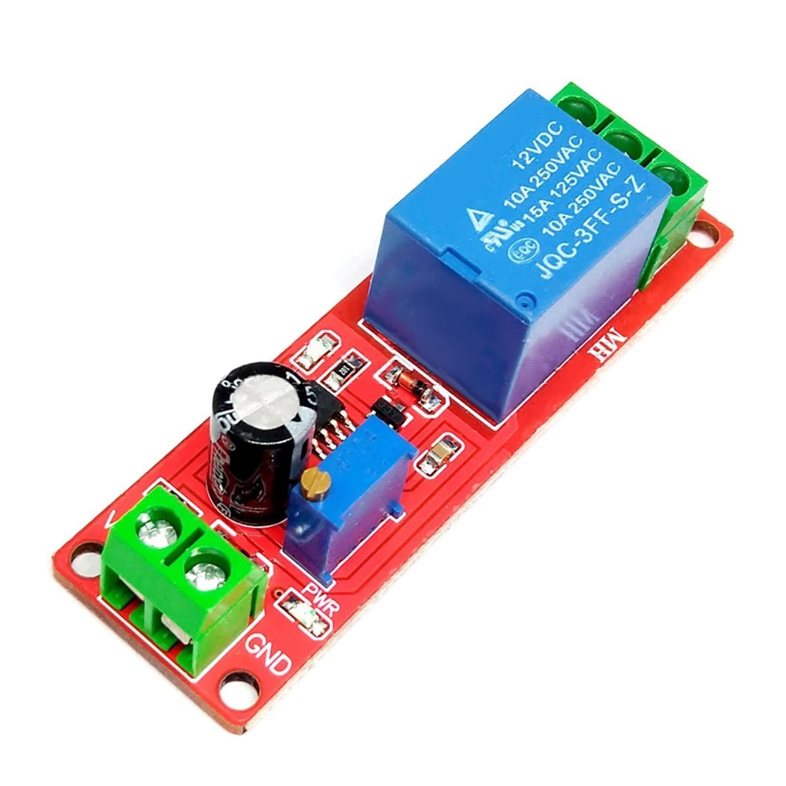 NE555 Time Delay Relay Module DC 12V Shield NE555 Timer Control Switch ...