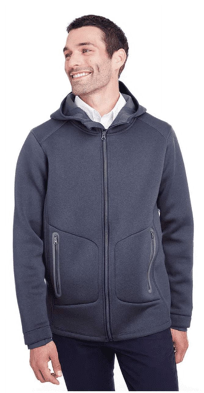 NE707 North End Men's Paramount Bonded Knit Jacket Classic Navy Heather ...
