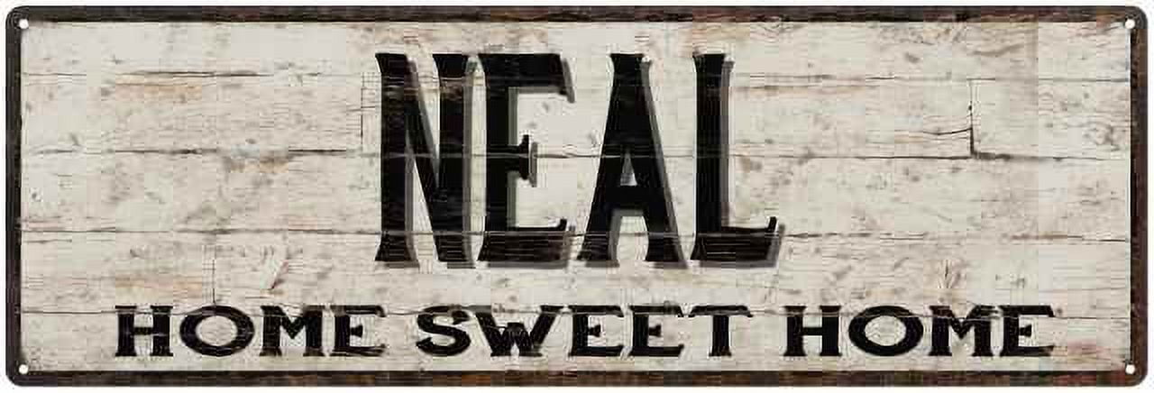 NEAL Rustic Home Sweet Home Sign Gift 6x18 Metal Decor 106180084333 ...