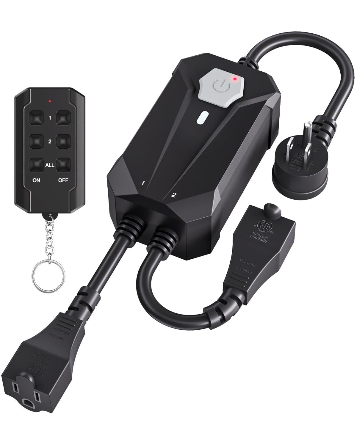 NEARPOW Outdoor Wireless Remote Control Outlet, Waterproof Independent ...