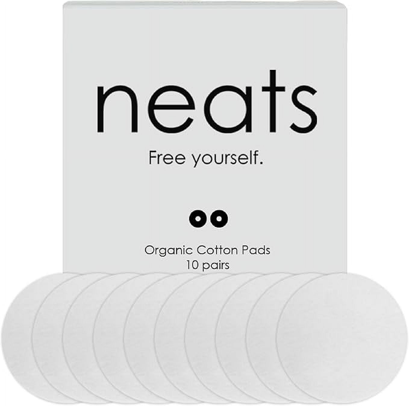 NEATS Cotton Pads for Nipple Covers - 10 pairs Disposable Organic ...
