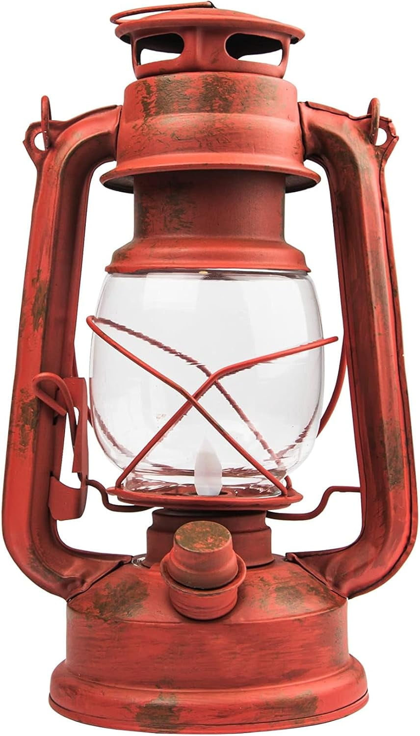 NEBO 15 LED Lantern, 9" Battery Operated Traditional Metal Lantern ...