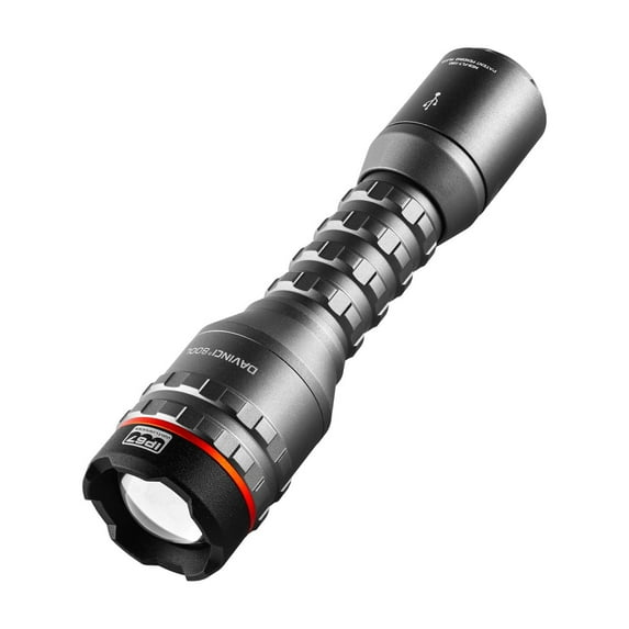 NEBO Davinci Rechargeable Gray LED Flashlight with 800 Lumens and ...