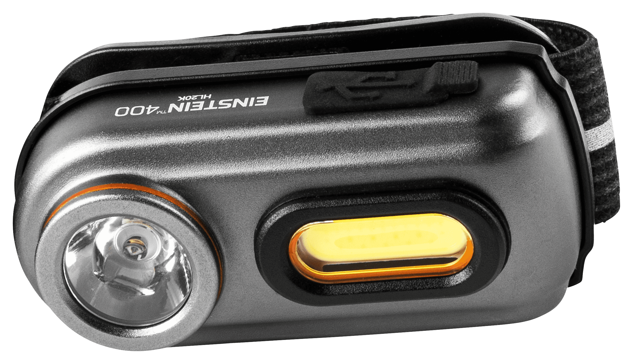 NEBO Einstein 400 Lumen COB LED Gray Rechargeable Headlamp - Walmart.com