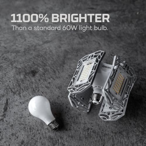 NEBO High Bright Extremely Bright LED Garage Light, Multi-Position ...