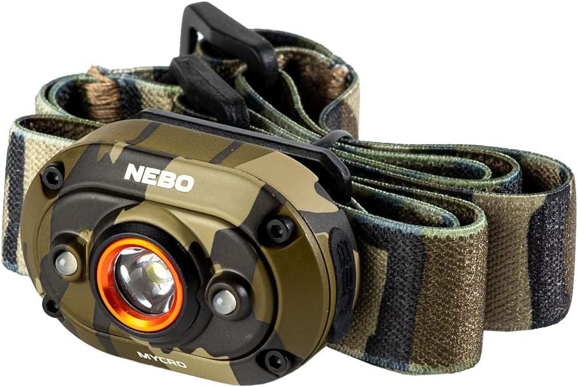 NEBO MYCRO 400: USB Rechargeable LED Headlamp & Cap Light, 400 Lumen, 6 ...