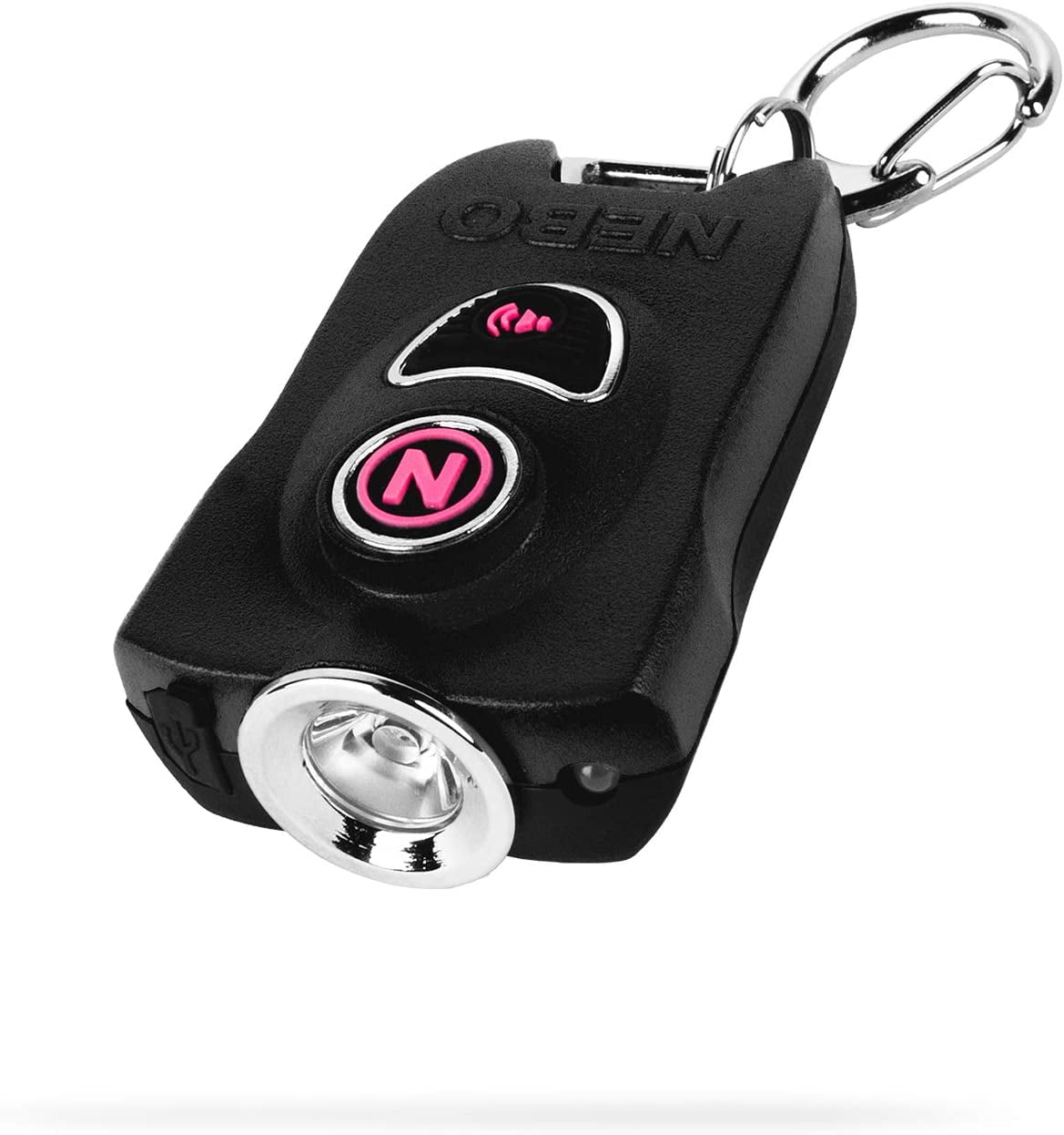 NEBO MYPAL Rechargeable Keychain Light and Safety Alarm | Compact 400 ...