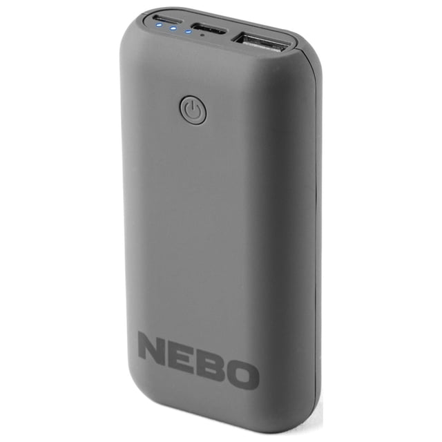 NEBO Portable 8000mAh Power Bank, LED Charge Indicator, USB-C & Micro ...
