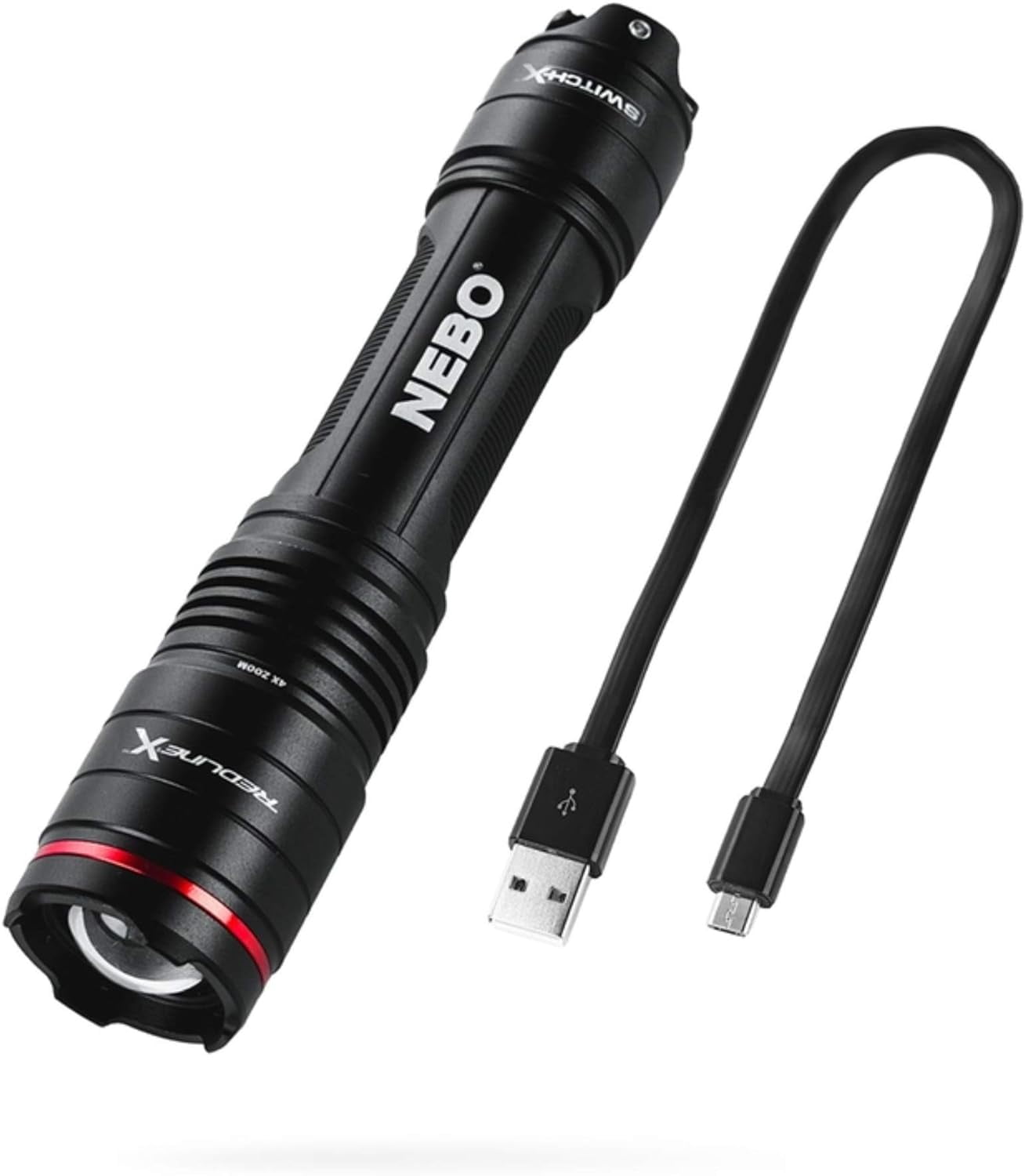 NEBO Redline X Rechargeable LED Flashlight, 1800 Lumens, Waterproof, 4 ...
