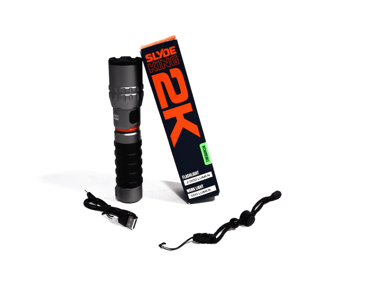 NEBO Slyde King 2K Flashlight, Rechargeable LED Flashlight and Work ...