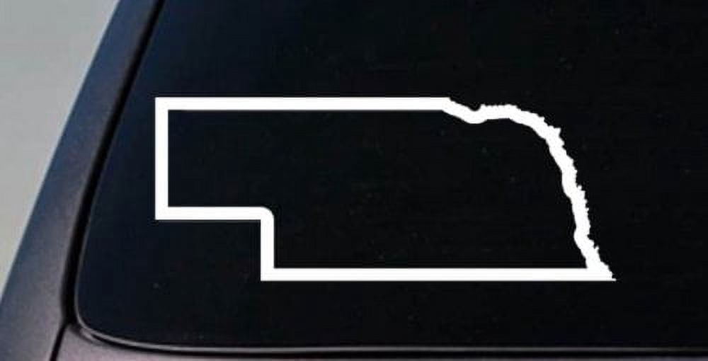 NEBRASKA state 6" sticker decal car truck window college football ...