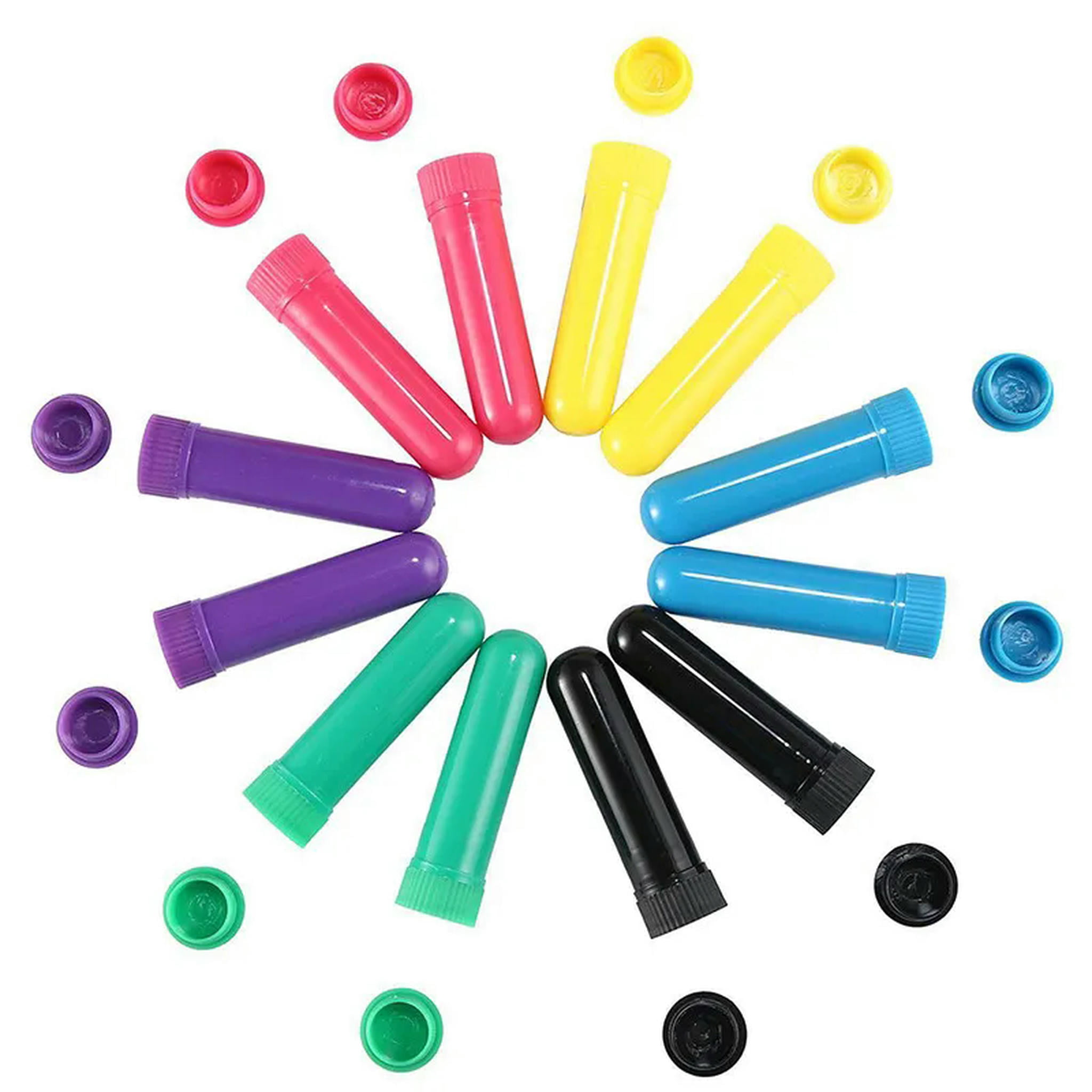 NEBULOUSTRANCE 10X Essential Oil Aromatherapy Blank Nasal Inhaler Tubes ...