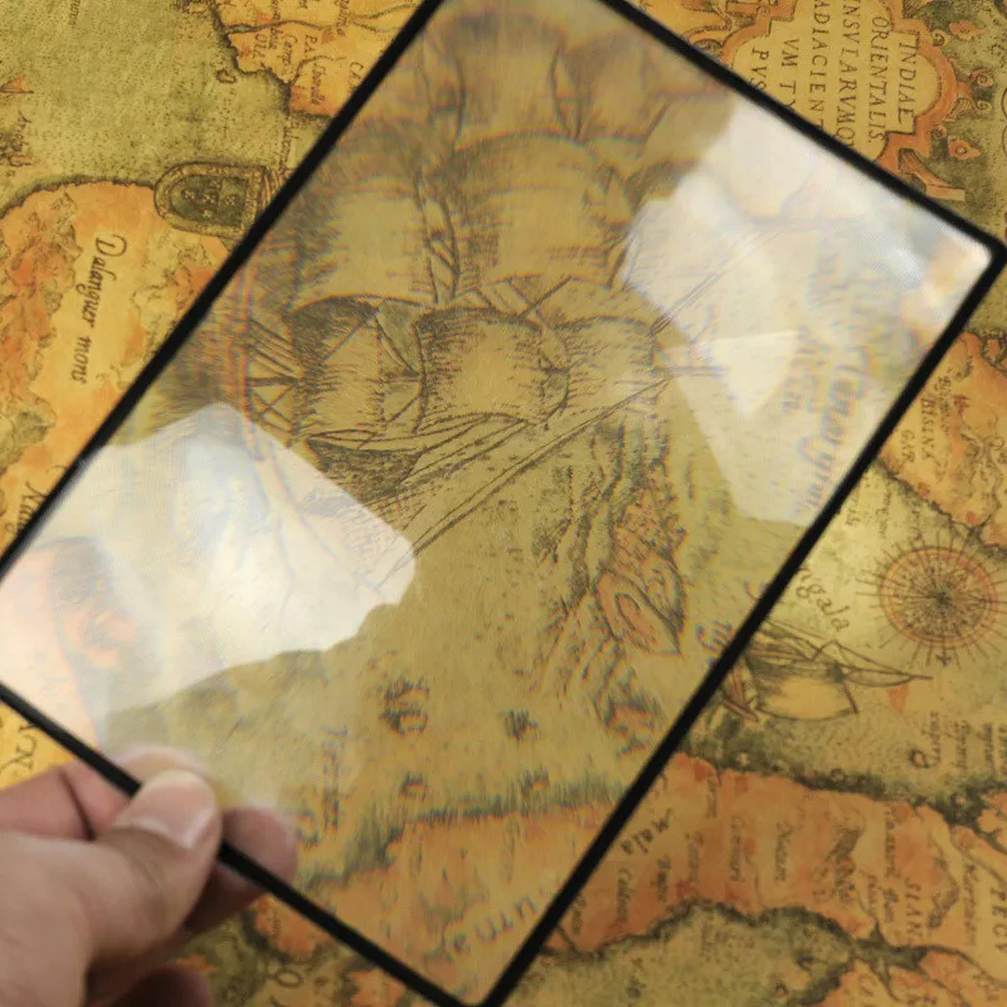 NEBULOUSTRANCE A5 Full Page Large Magnifier Page Glass Reading Aid Lens ...