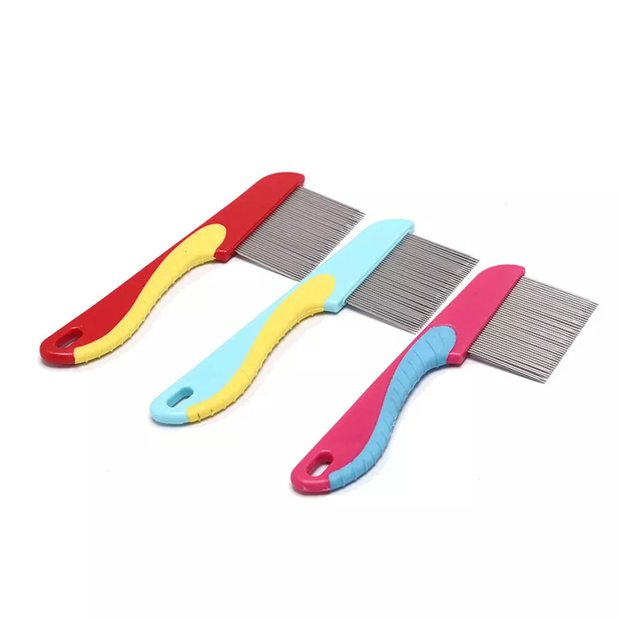 NEBULOUSTRANCE dogs cats hair removal comb stainless steel lice comb ...