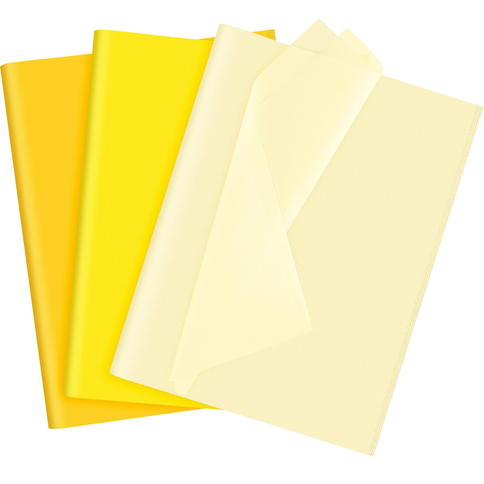 NEBURORA Assorted Yellow Tissue DEF29 Paper Set 60 Sheets Gift Wrap ...