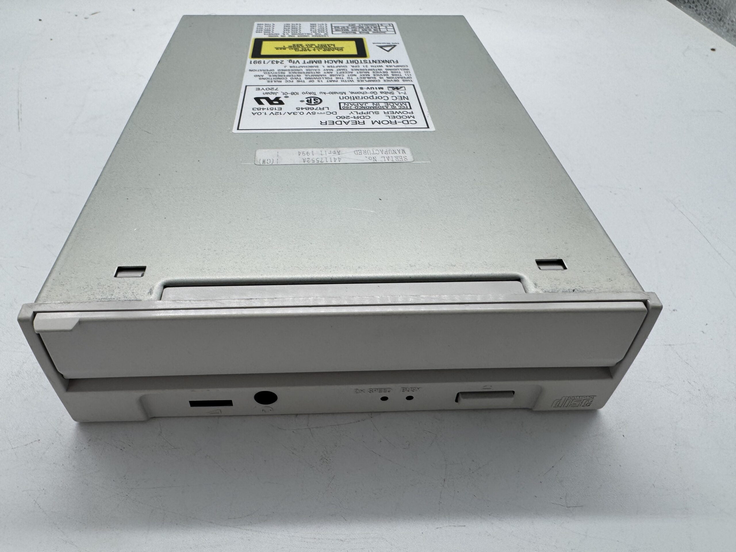 NEC Model CDR-260 CD-ROM Reader IDE (1994) - Walmart.com