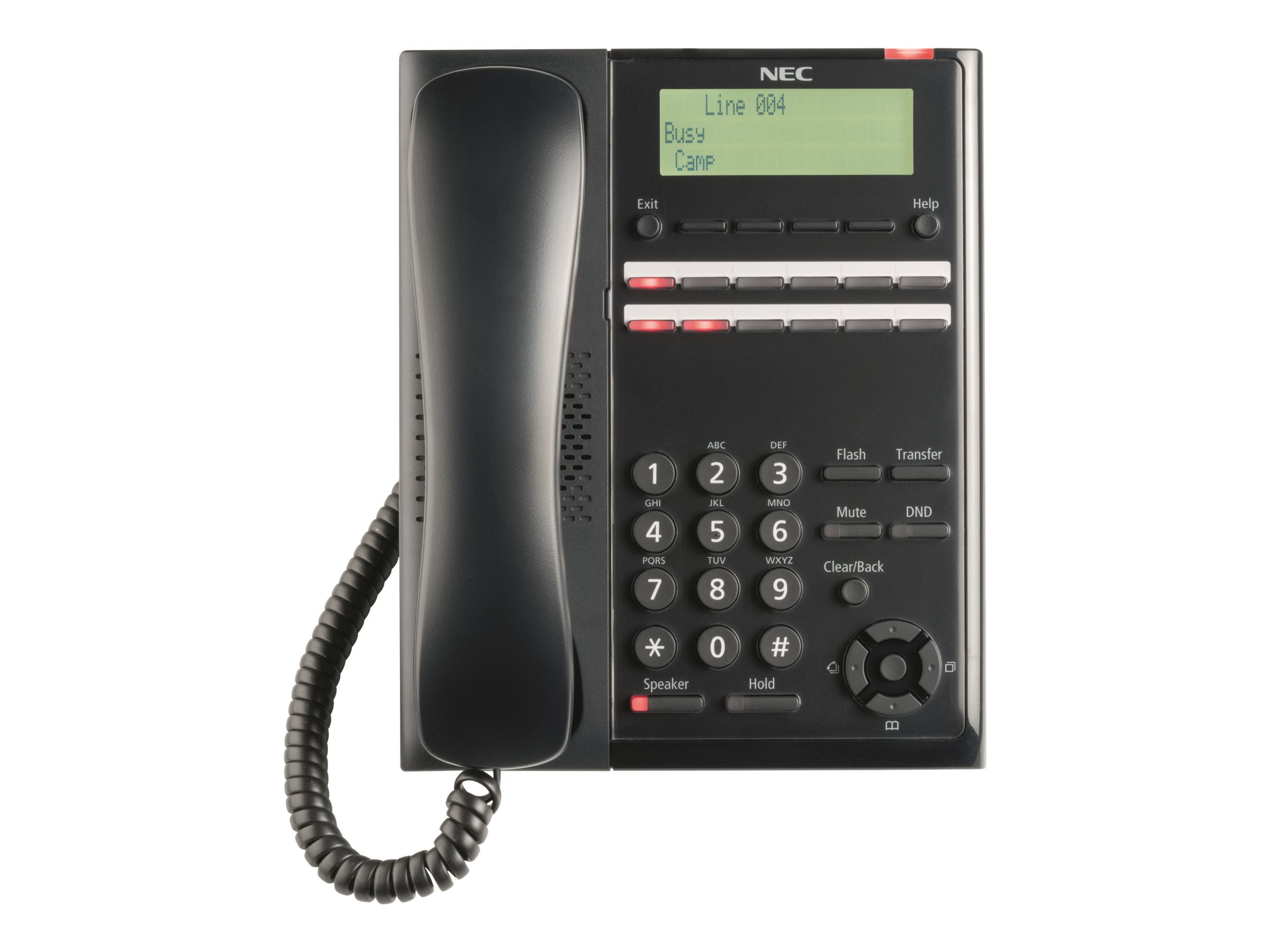 NEC NEC-BE117451 Digital 12-Button Telephone - Black - Walmart.com