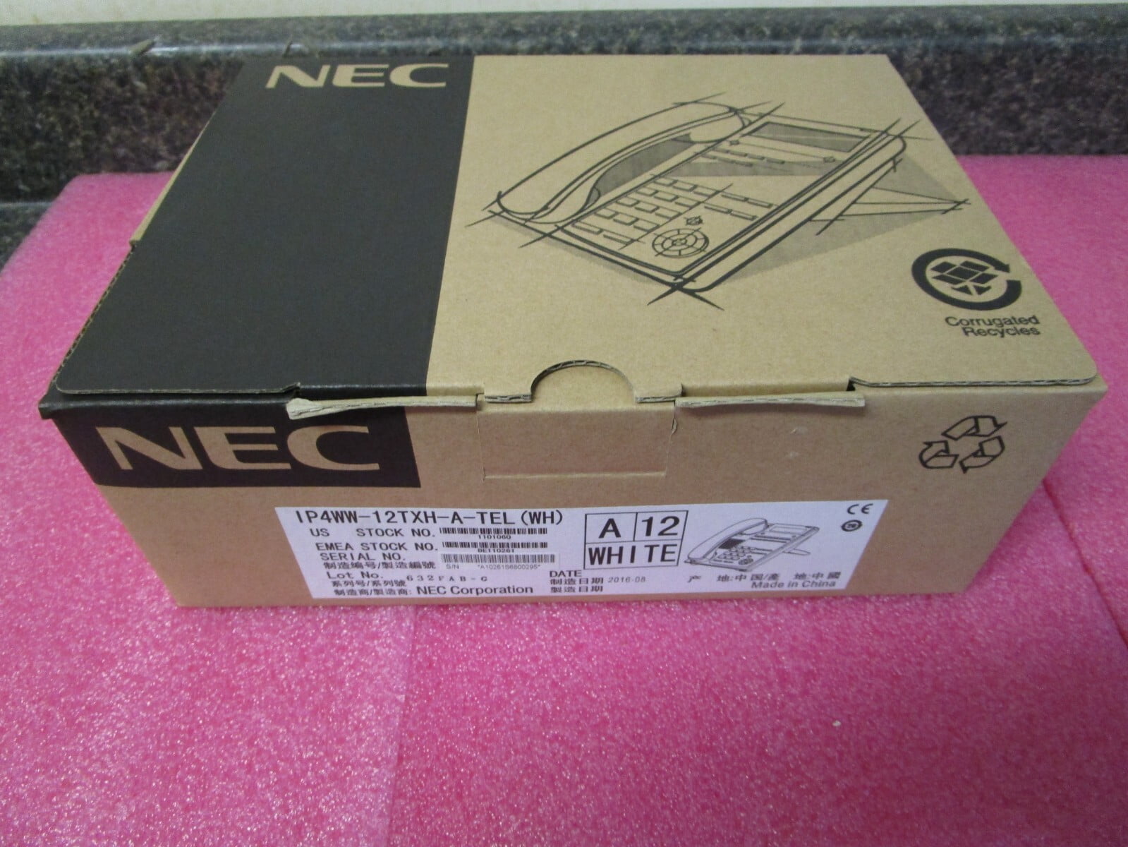 NEC SL1100 12 Button Display Speaker Digital 1101060 IP4WW-12TXH-A-TEL (WH)- NEW - Walmart.com