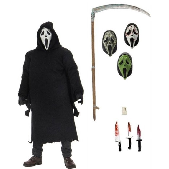"NECA Ghostface 7"" Ultimate Horror Action Figure with Interchangeable ...