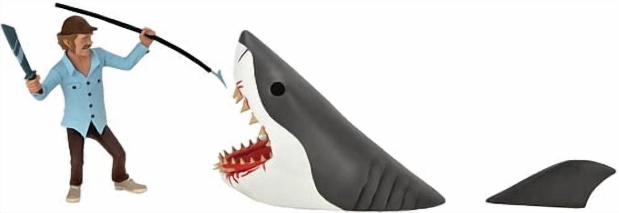 NECA Toony Terrors JAWS Quint & Shark Action Figure Toy 2-Pack ...