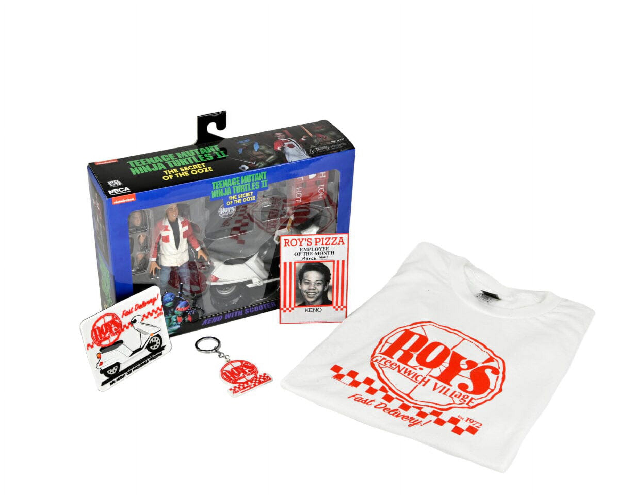 NECA Teenage Mutant Ninja Turtles 2 Secret of The Ooze Keno Action ...