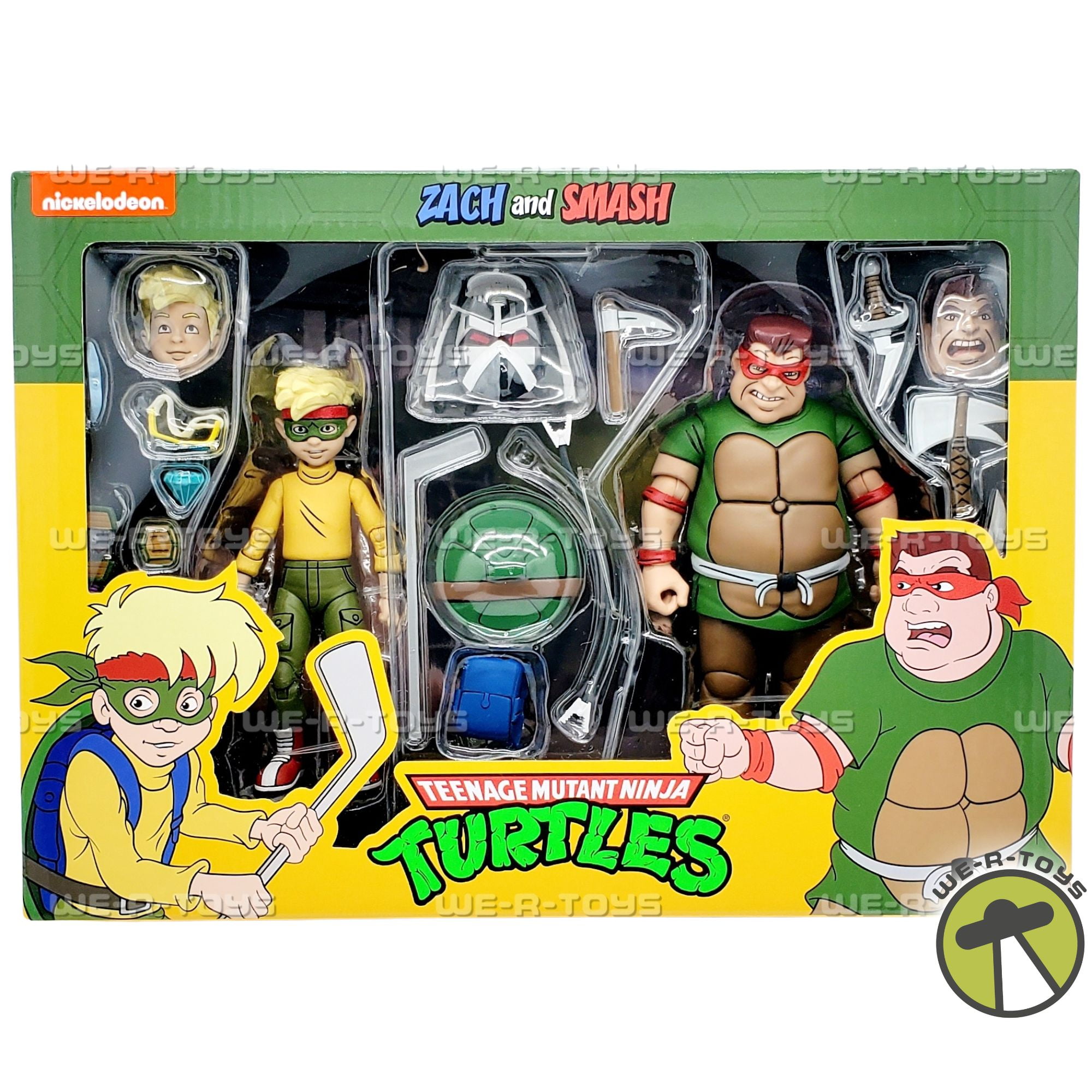 NECA Teenage Mutant Ninja Turtles Zach & Smash Action Figures Set 54255 ...