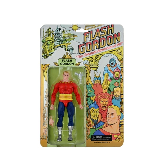 Exclusive NECA Flash Gordon Action Figure: 7" Vintage-Style Character ...