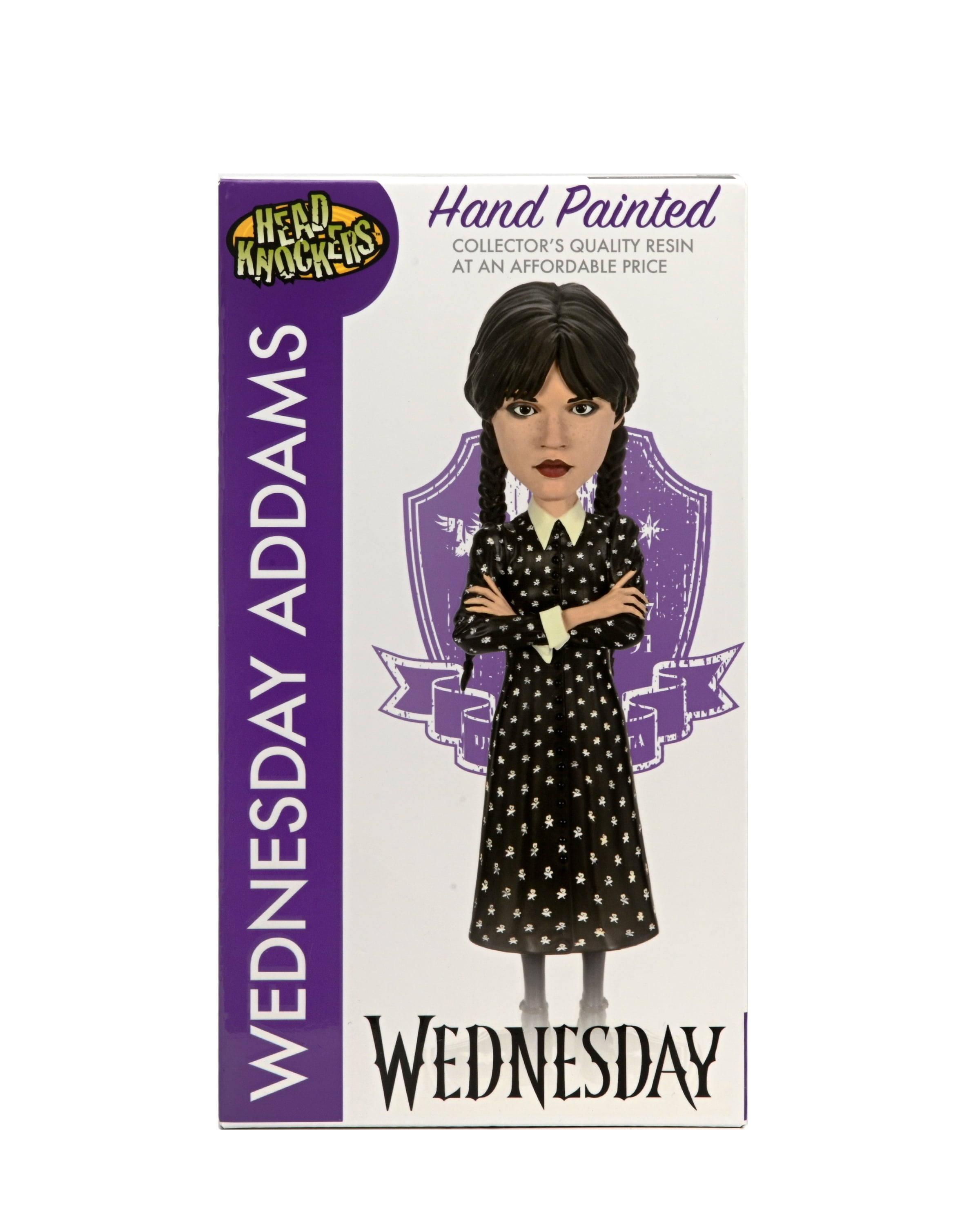Wednesday 8.5" Wednesday Addams Head Knocker Bobblehead, by NECA ...