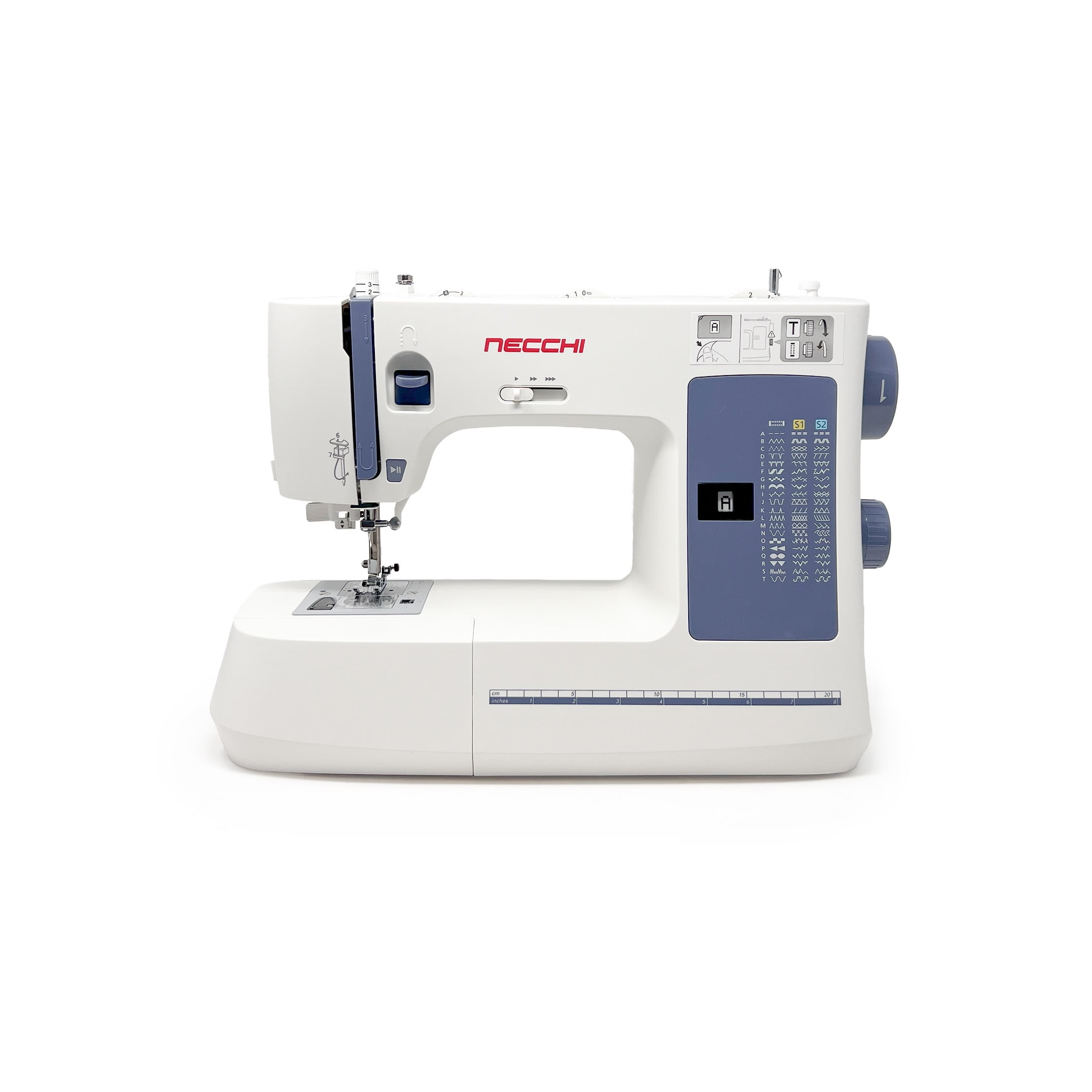 NECCHI NC-59QD Electronic Sewing Machine, Italian Designed, 59 Built-In ...