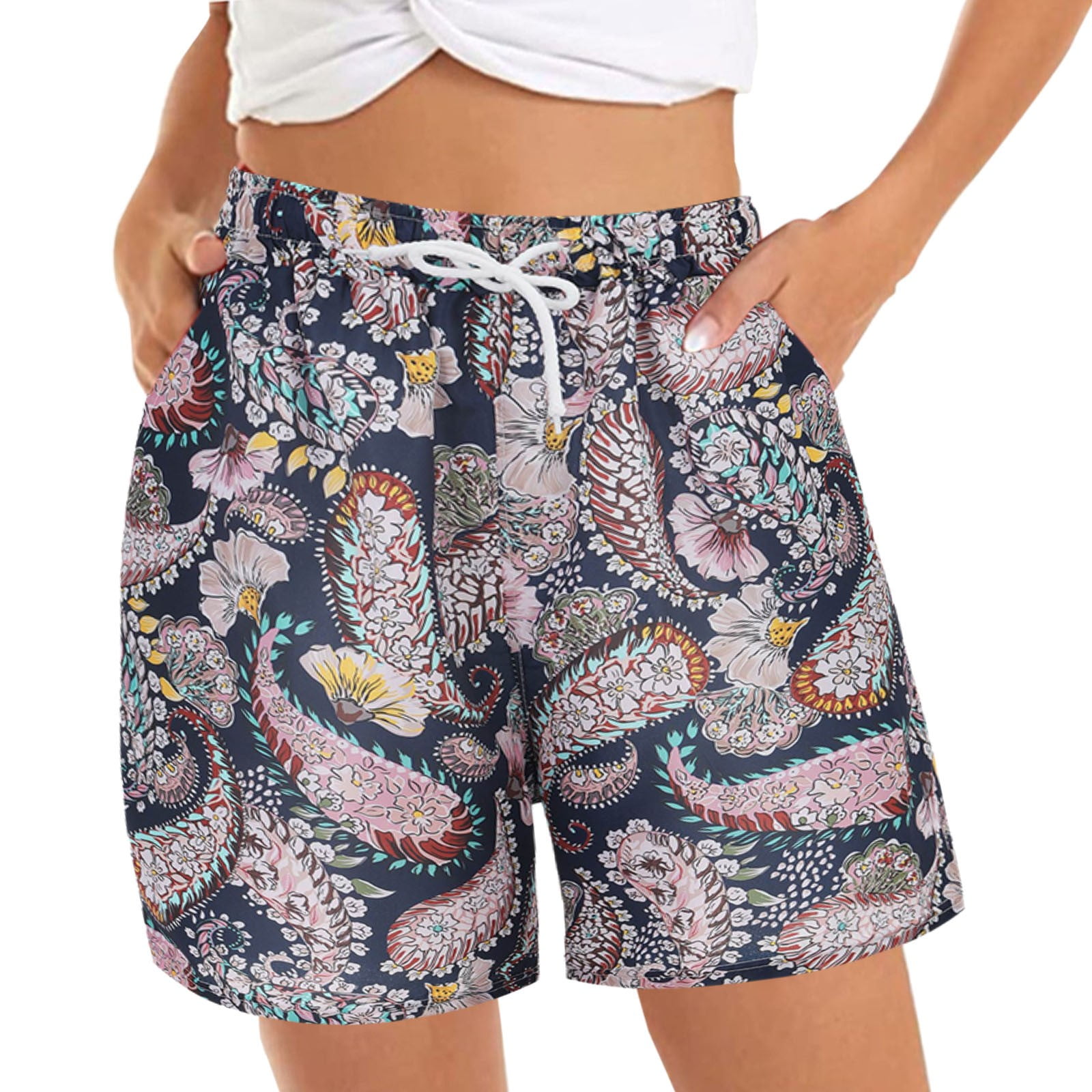 NECHOLOGY Womens Bike Shorts Womens 7 inch Inseam Super Comfy Bermuda ...