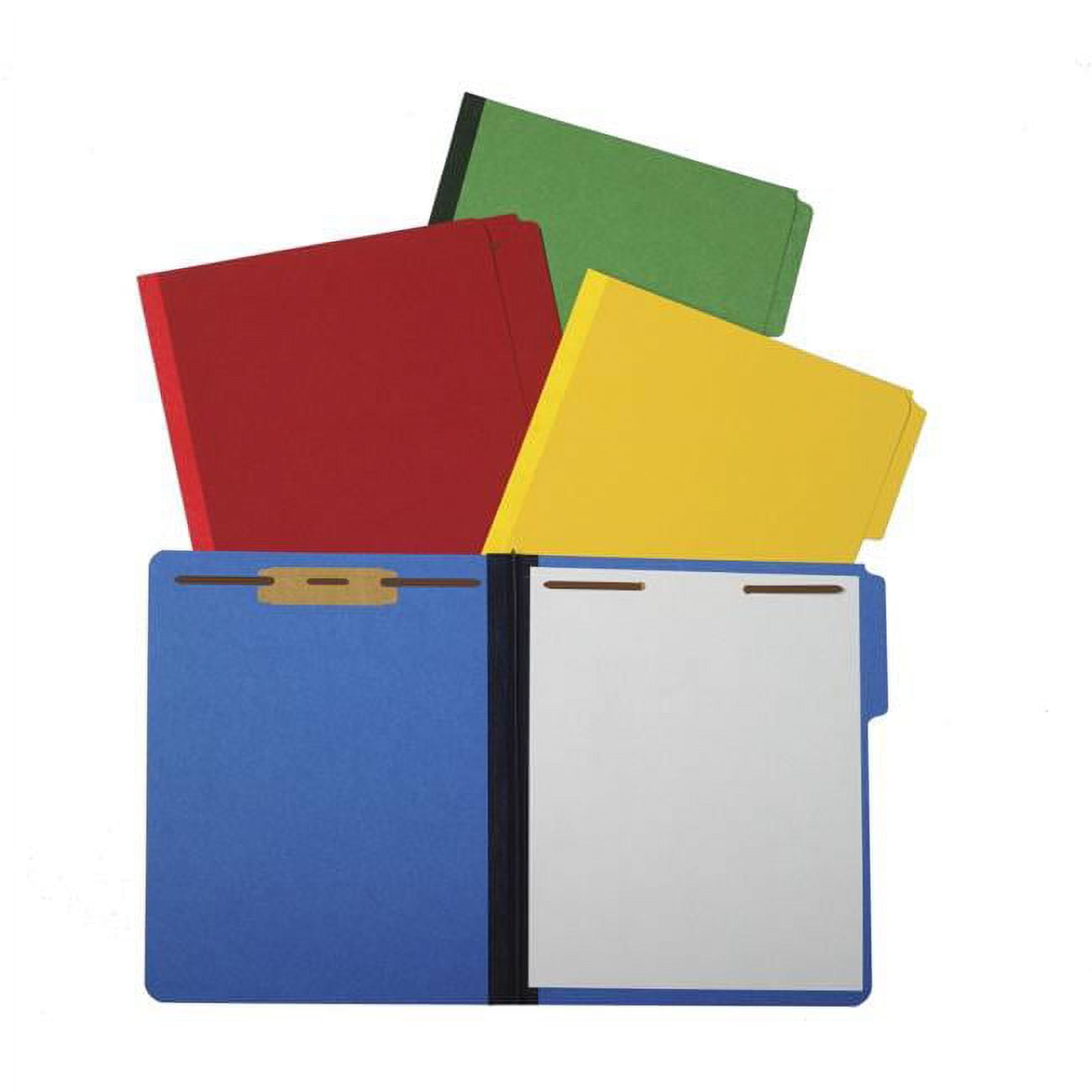 NECI Pressboard Fastener Folder, Letter, Ruby Red, Pack of 20 - Walmart.com