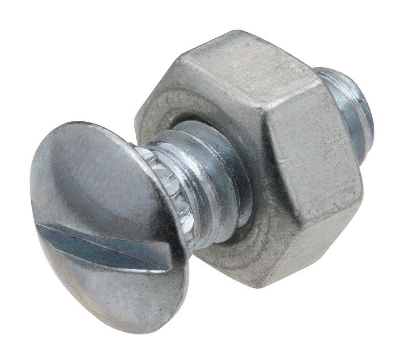 National Hardware N280-875 Ribbed Neck Bolt and Nut Steel Zinc ...