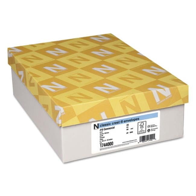 NEE Classic Crest 10 Envelope, Solar White - 24 per Case - Walmart.com