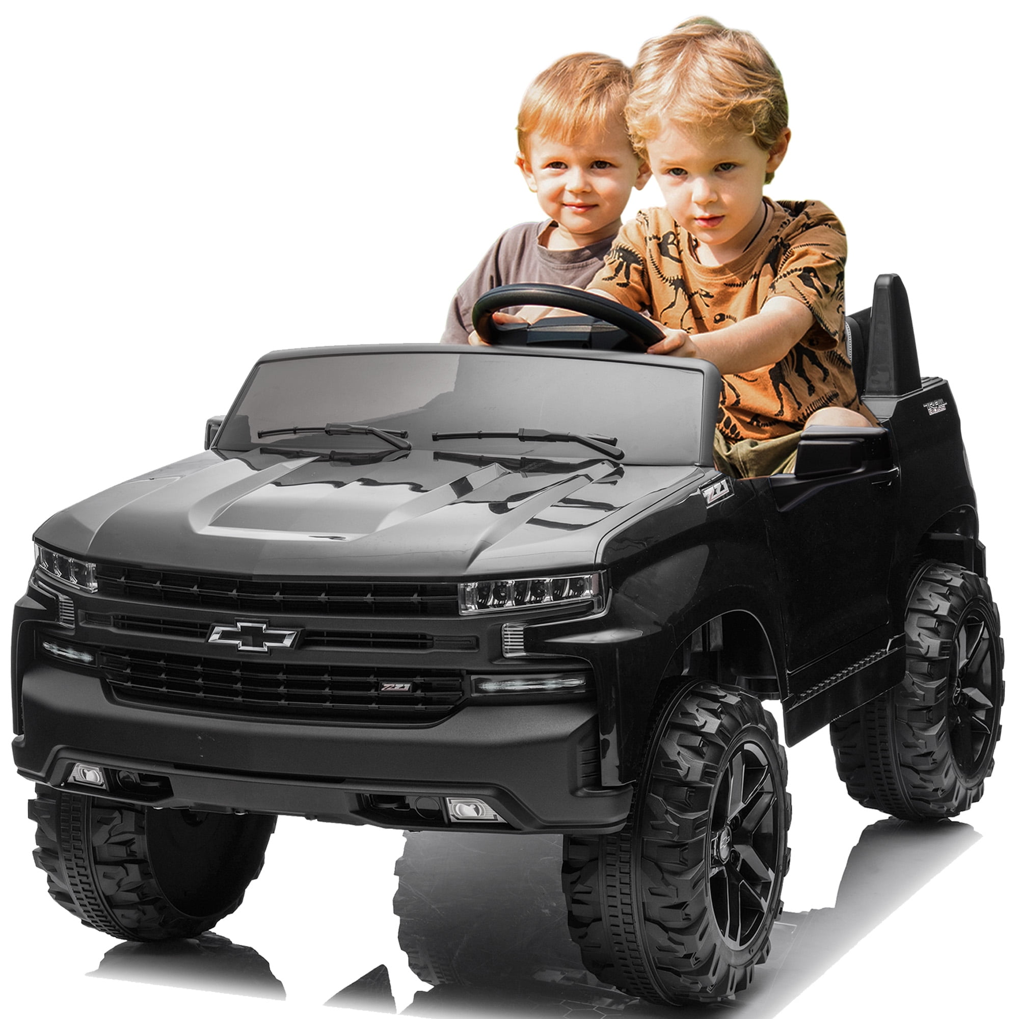 Chevy Silverado Kids Ride On 24V 2-Seater Chevrolet Silverado Ride On ...